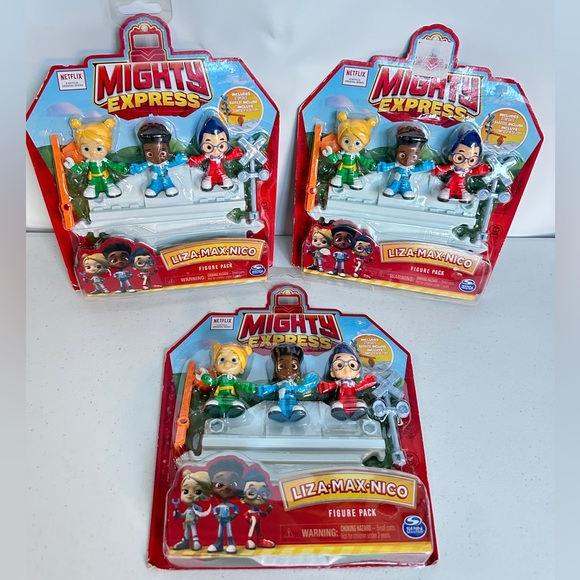 Spin Master | Toys | New Bundle Of 3 Packs Mighty Express Liza Max Nico ...